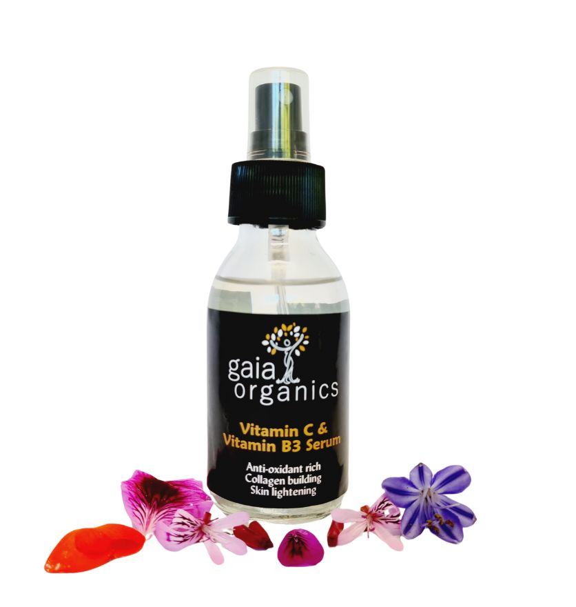 Gaia Vitamin C & B3 Serum 100ml Premium Gold Range – CBD Care Shop