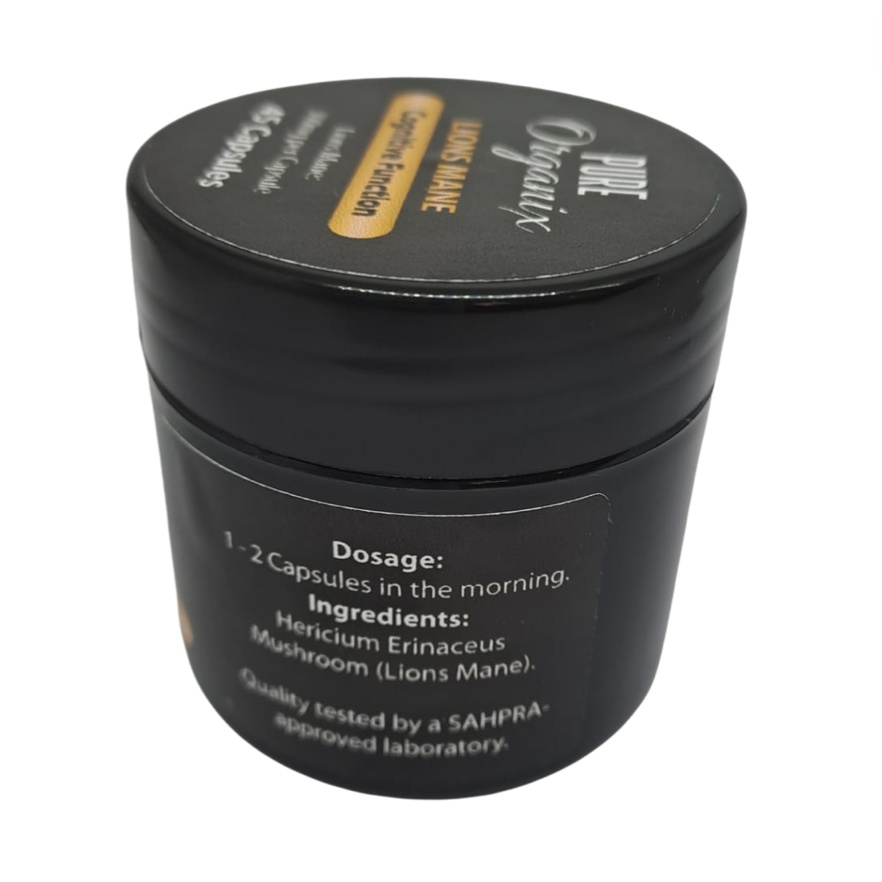 Pure Organix Lions Mane Capsules – CBD Care Shop